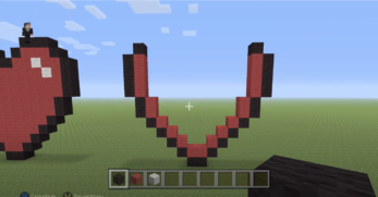 How To Make A Heart In Minecraft - Build Guide