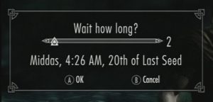 How to Wait in Skyrim? - Game Guide